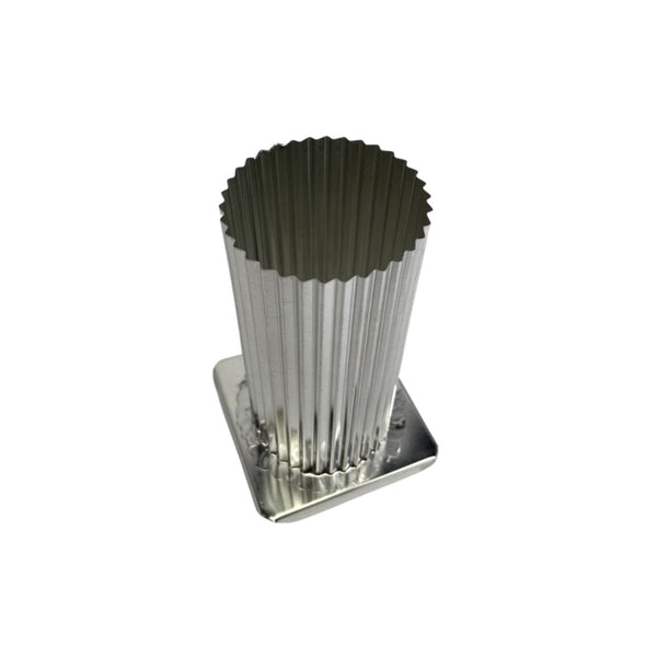Candle Making Supplies | Round Fluted Metal Candle Mold 3"x 6.5 ...
